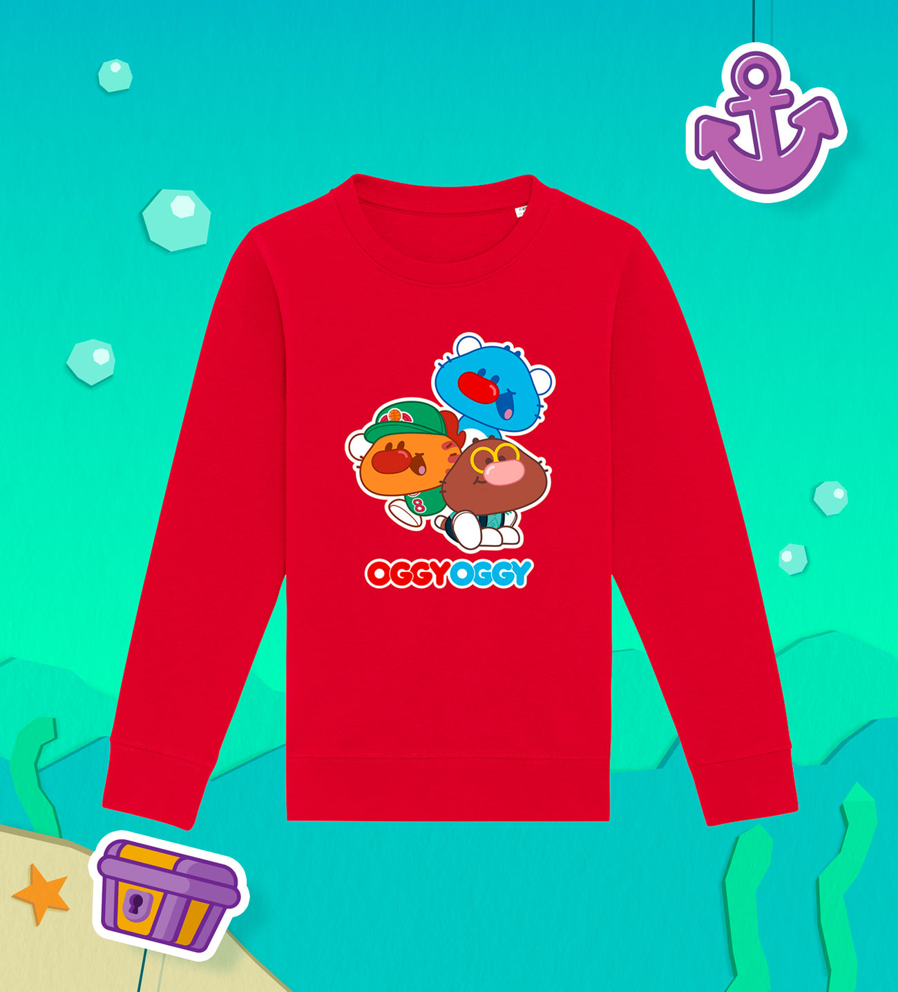 OGGY OGGY, SPORTY et MALLOW Sweat-Shirt Coton Enfant